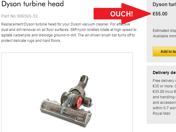 A Cheaper Option for Dyson Cylinder Turbine Turbo Head Floor Tools ...